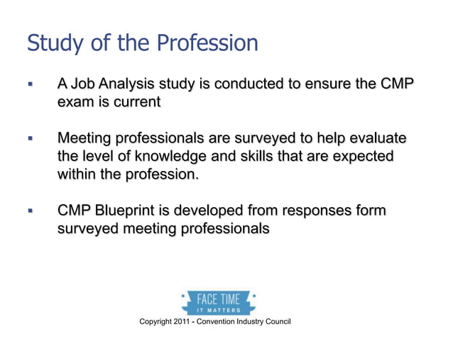 Professional Certification: Obtaining CMP Status | PPTX