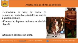 KEMARO KA SESOTHO | PPTX