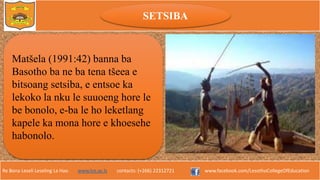 MEAPARO EA BASOTHO EA KHALE | PPTX