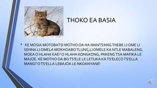 Liboko tsa Basotho- ka Zwakala Mahloko | PPTX