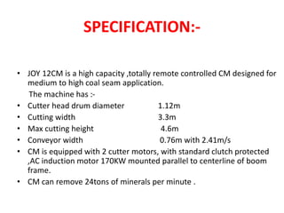CONTINUOUS MINERS | PPTX