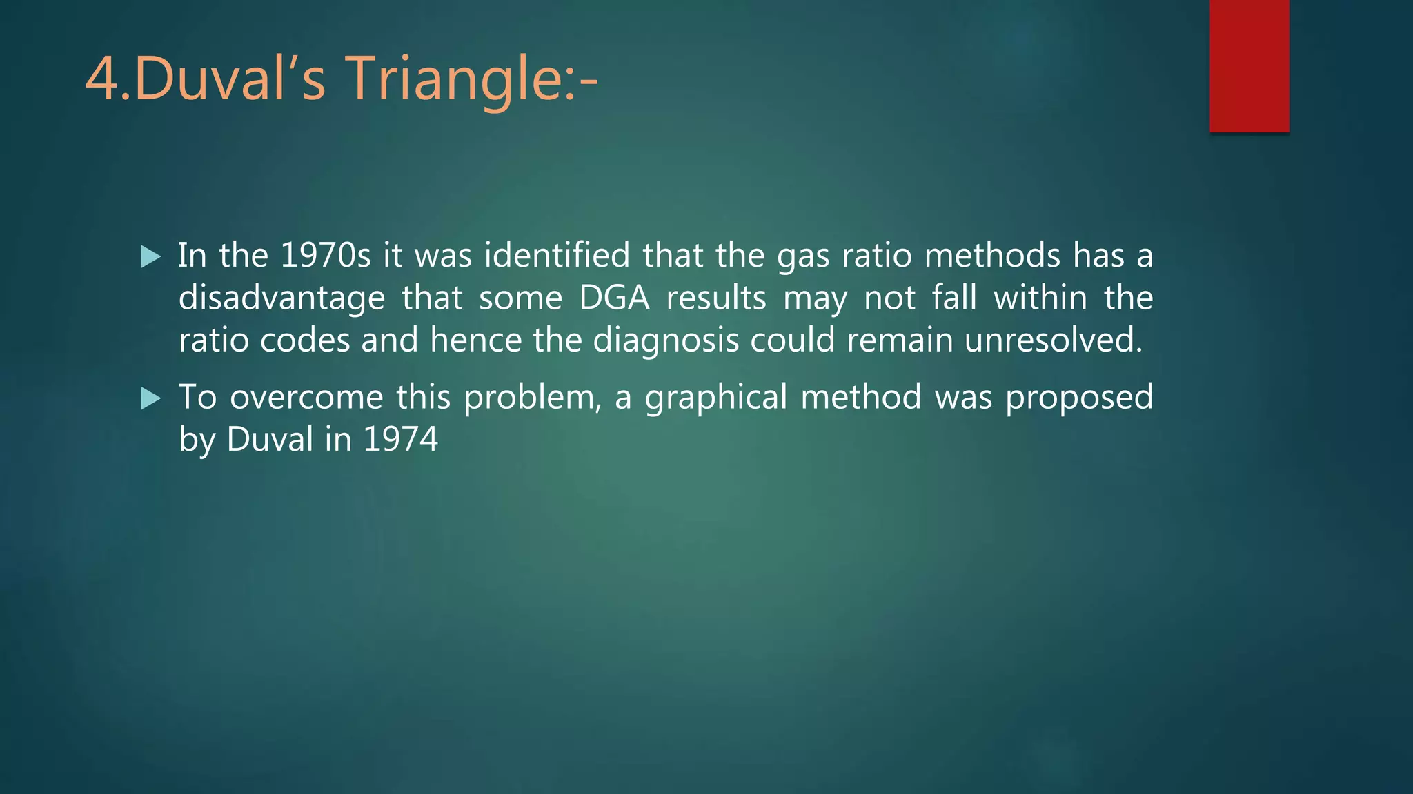 Dissolved Gas Analysis of conventional diagnosis techniques for ...