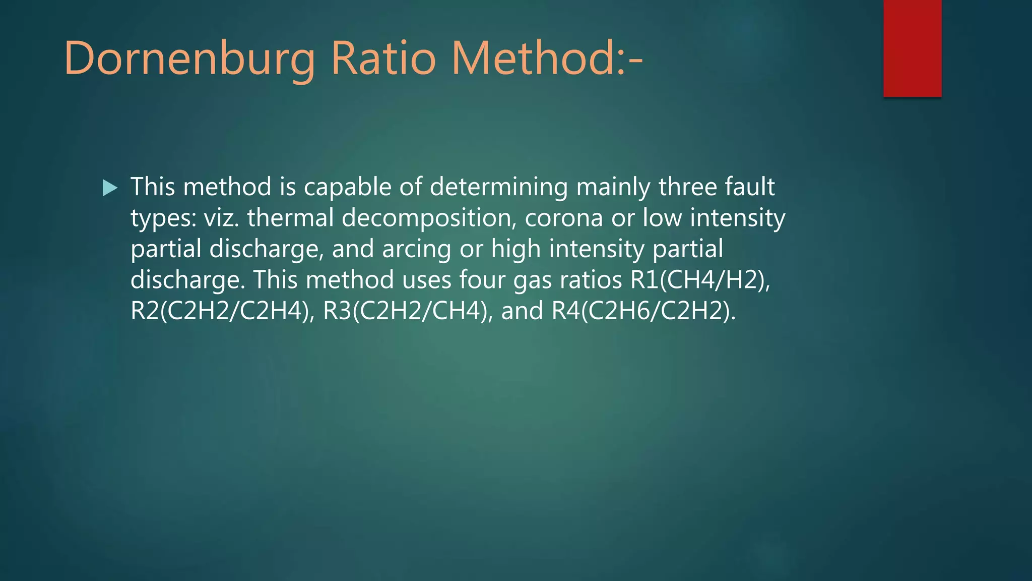 Dissolved Gas Analysis of conventional diagnosis techniques for ...