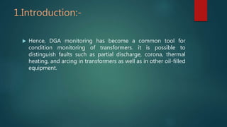 Dissolved Gas Analysis of conventional diagnosis techniques for transformer | PPTX