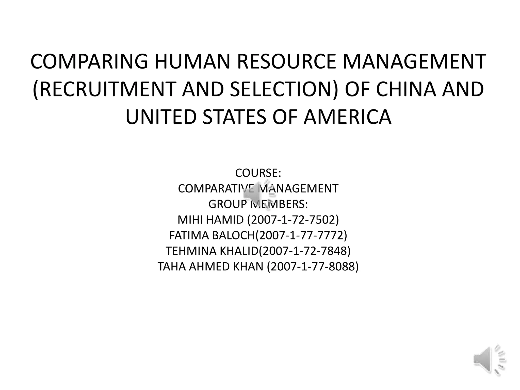 Comparative Management Report | PPTX