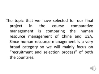 Comparative Management Report | PPTX