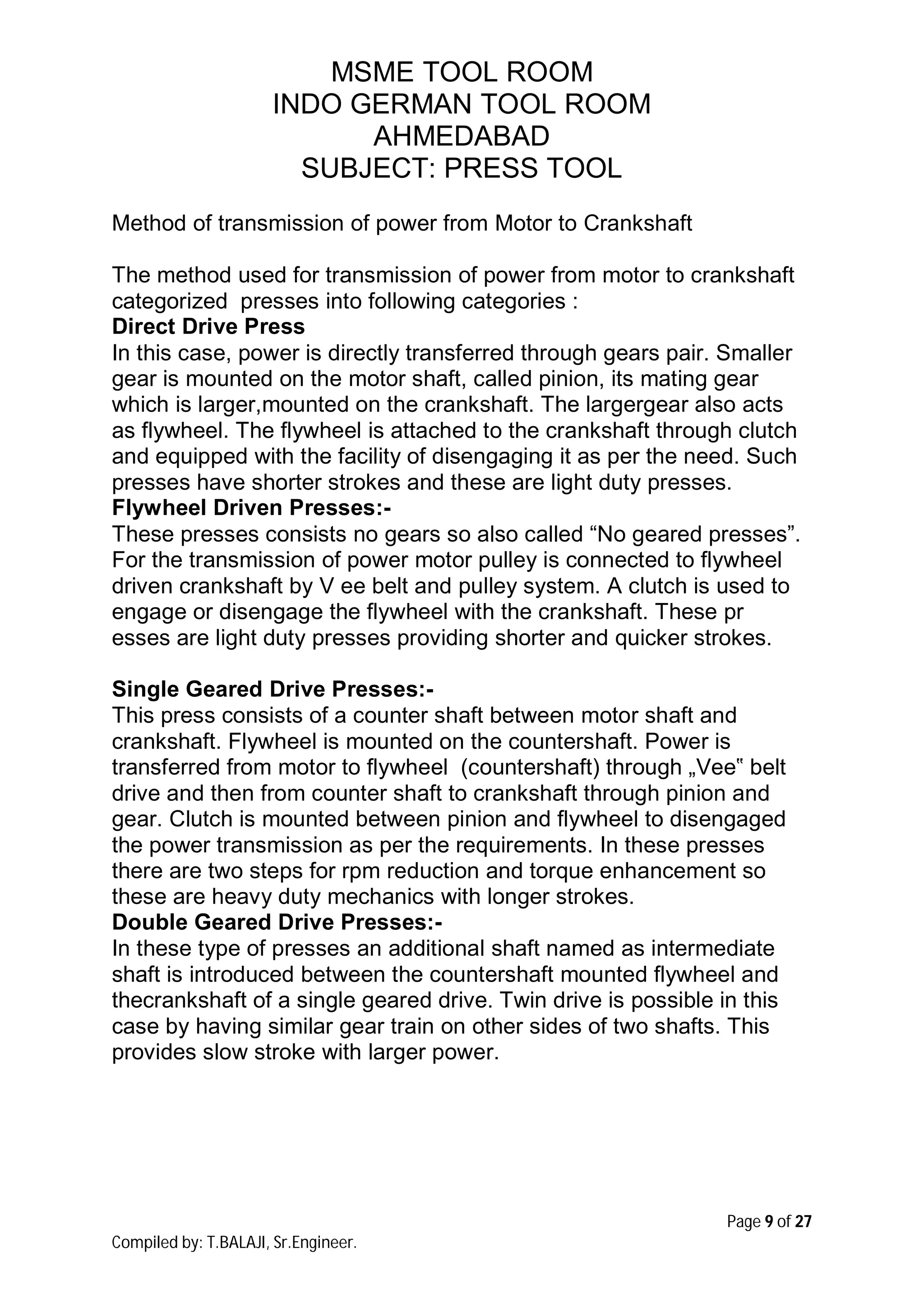 Type Of Non cutting Operations (Press Tool) | PDF