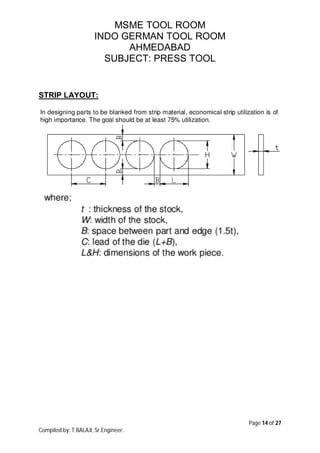 Type Of Non cutting Operations (Press Tool) | PDF