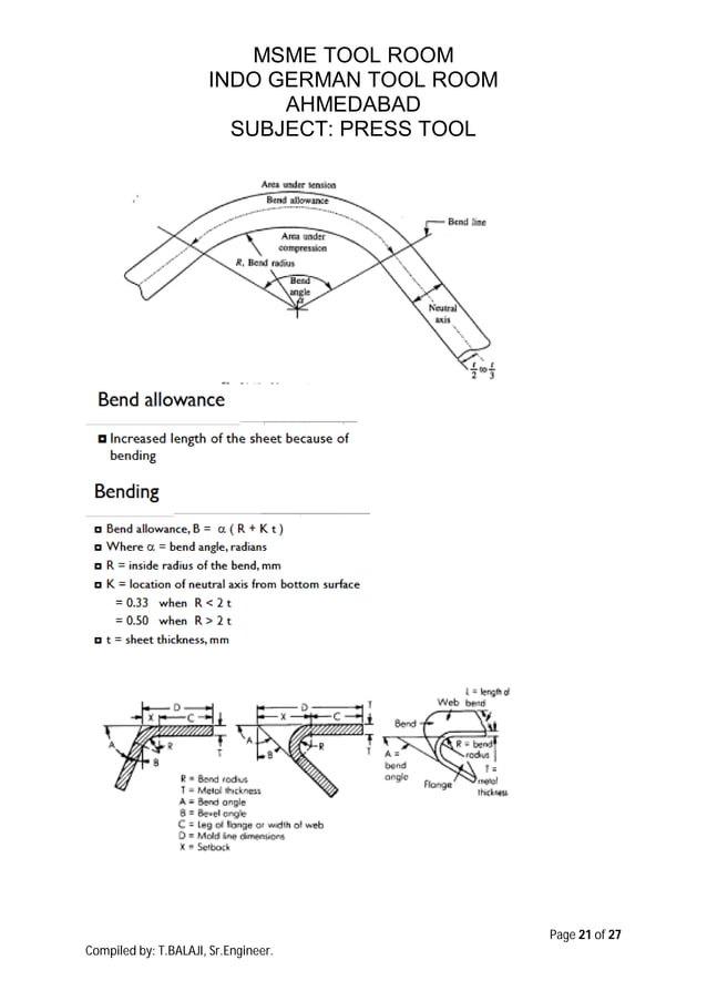Type Of Non cutting Operations (Press Tool) | PDF | Technology & Computing