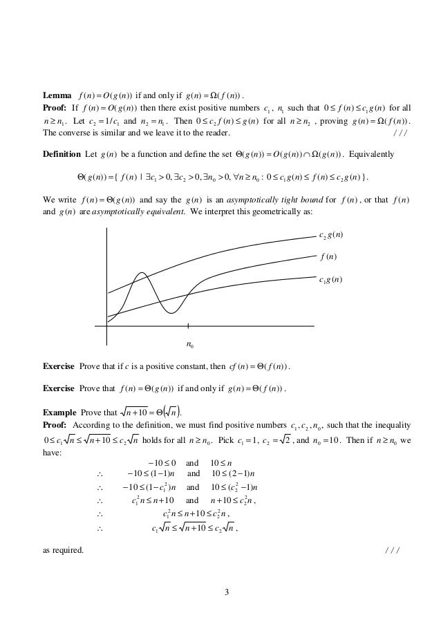 Asymptotic Growth Of Functions