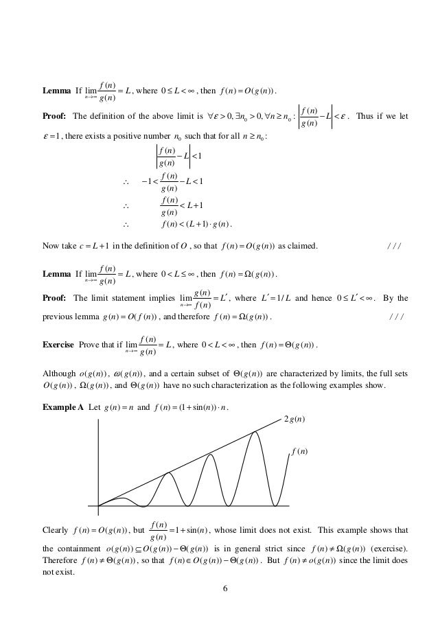 Asymptotic Growth Of Functions