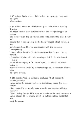 CMPSC 461 Programming Language ConceptsSpring 2018Pro.docx