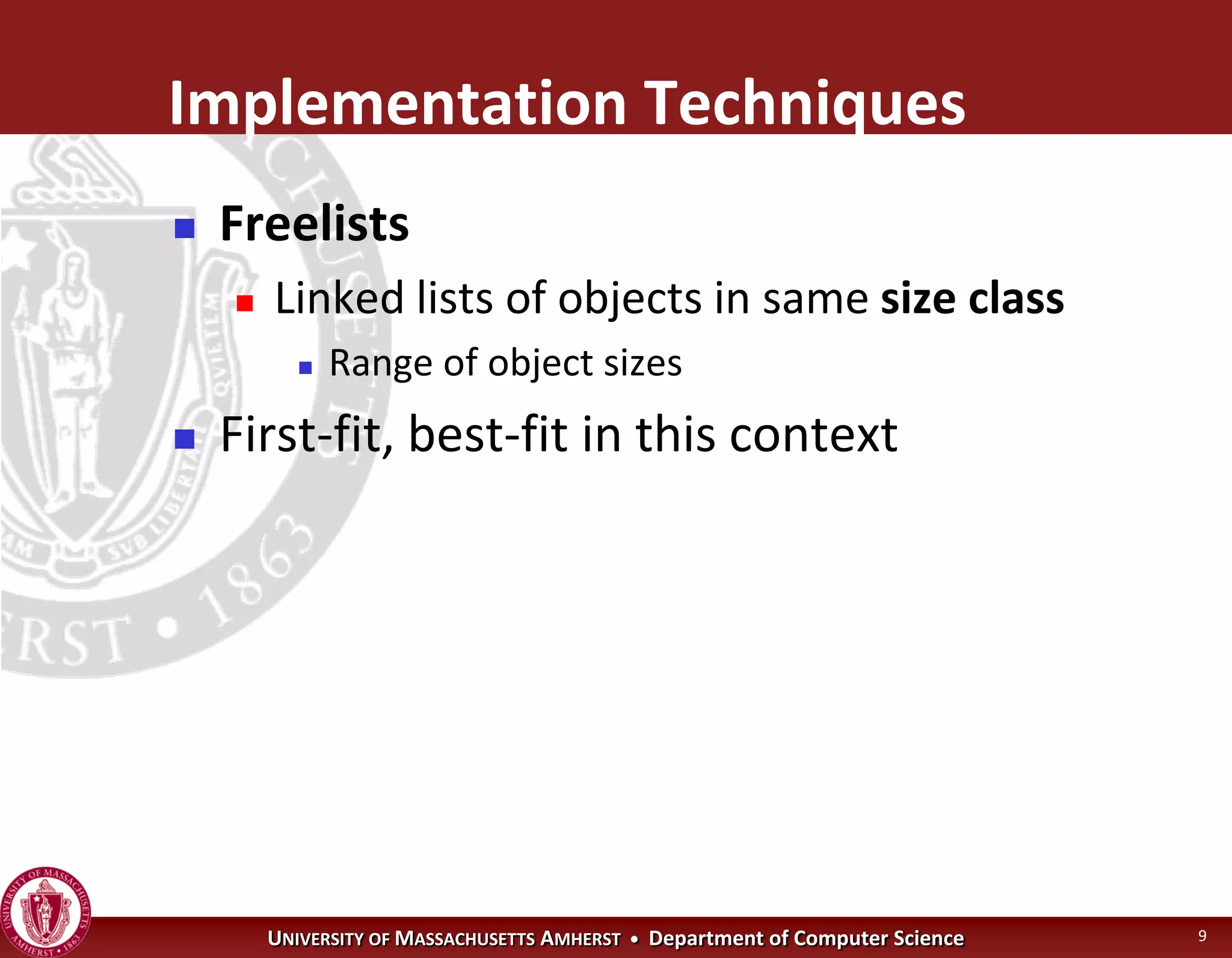 Operating Systems - Dynamic Memory Management | PPT