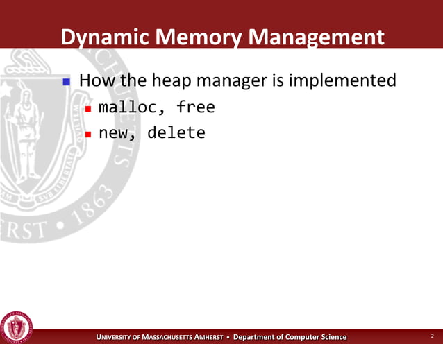 Operating Systems - Dynamic Memory Management | PPT