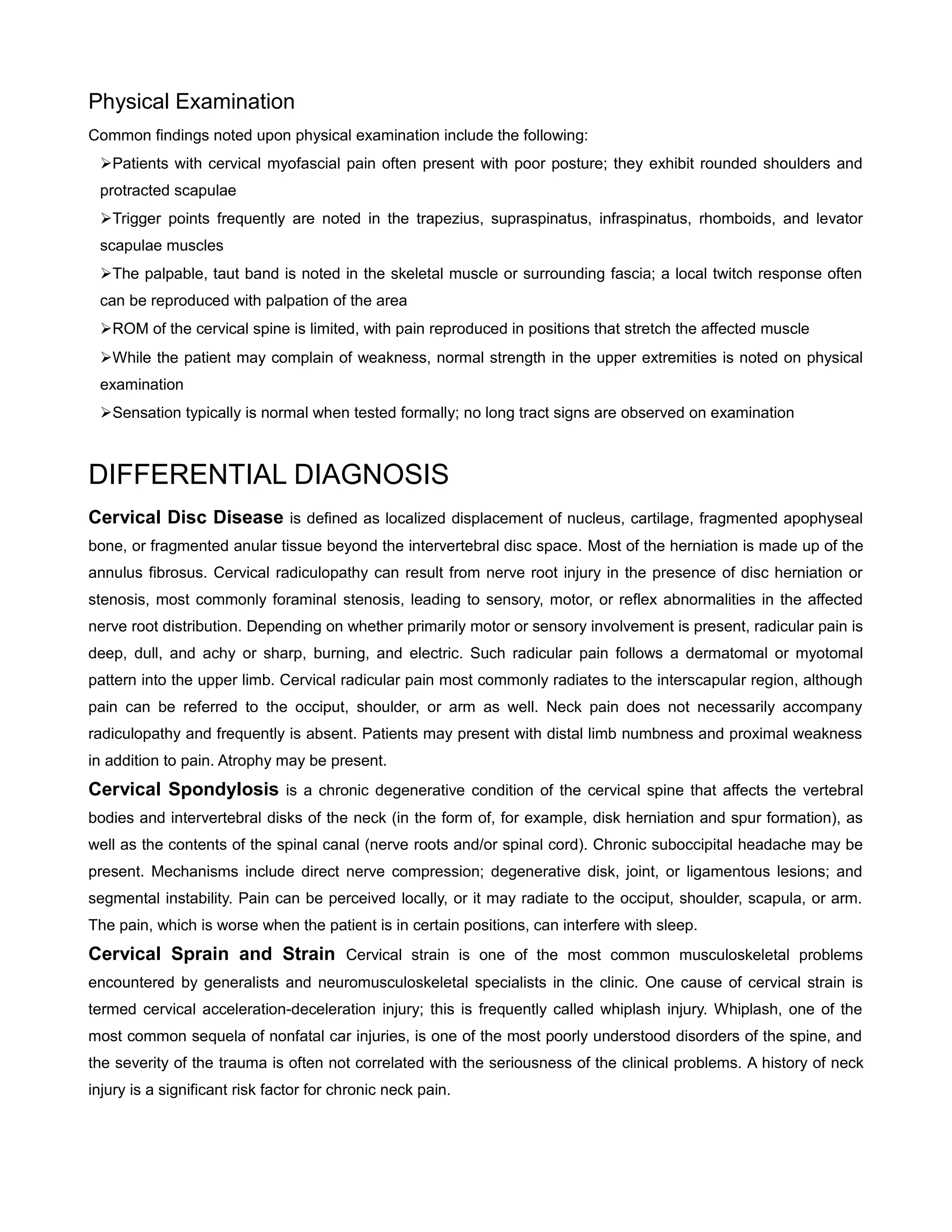 Chronic Myofascial Pain Syndrome- Final Case Presentation | PDF