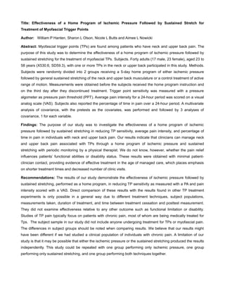 Chronic Myofascial Pain Syndrome- Final Case Presentation | PDF