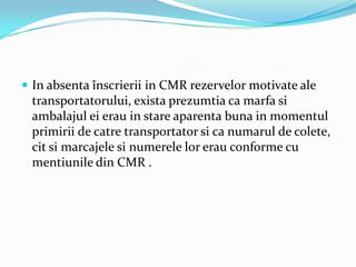 CMR .Conventia CMR | PPTX
