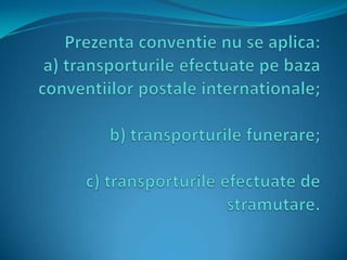 CMR .Conventia CMR | PPT