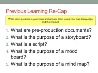CM R081 lesson 7 storyboards and scripts | PPTX