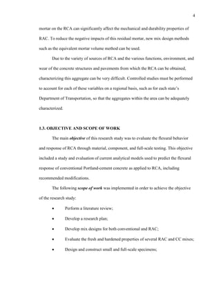 Recycled Concrete Aggregate (RCA) for Infrastructure Elements | PDF