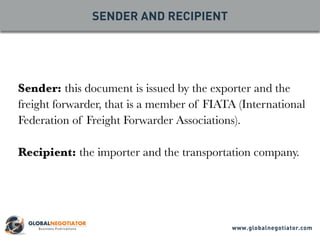 CMR CONSIGNMENT NOTE - Form and User Guide | PPT