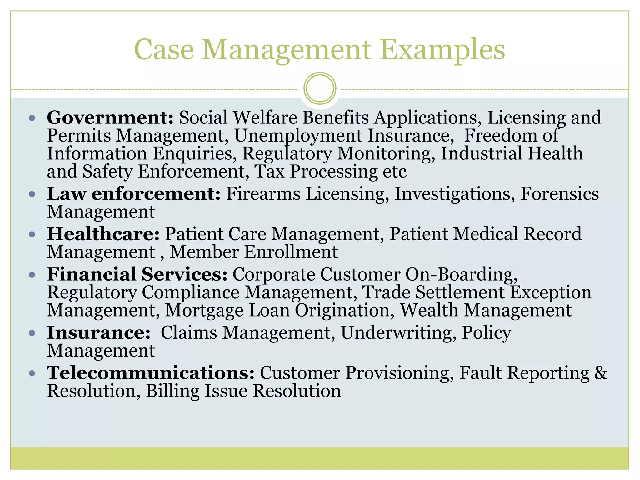 Case Management Reference Architecture | PPTX
