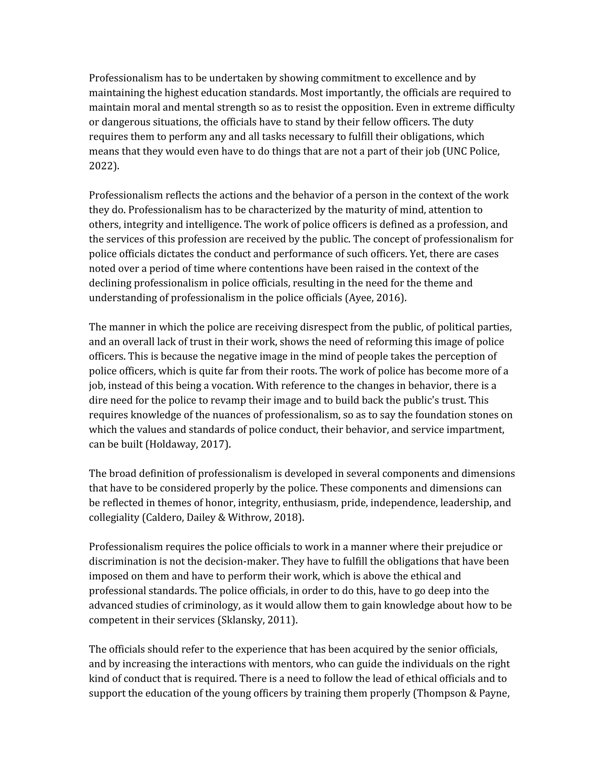 CMRJ308 Police Professionalism And Responsibility.docx