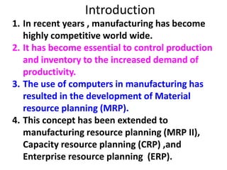 Computer-aided Manufacturing Resource Planning | PPT