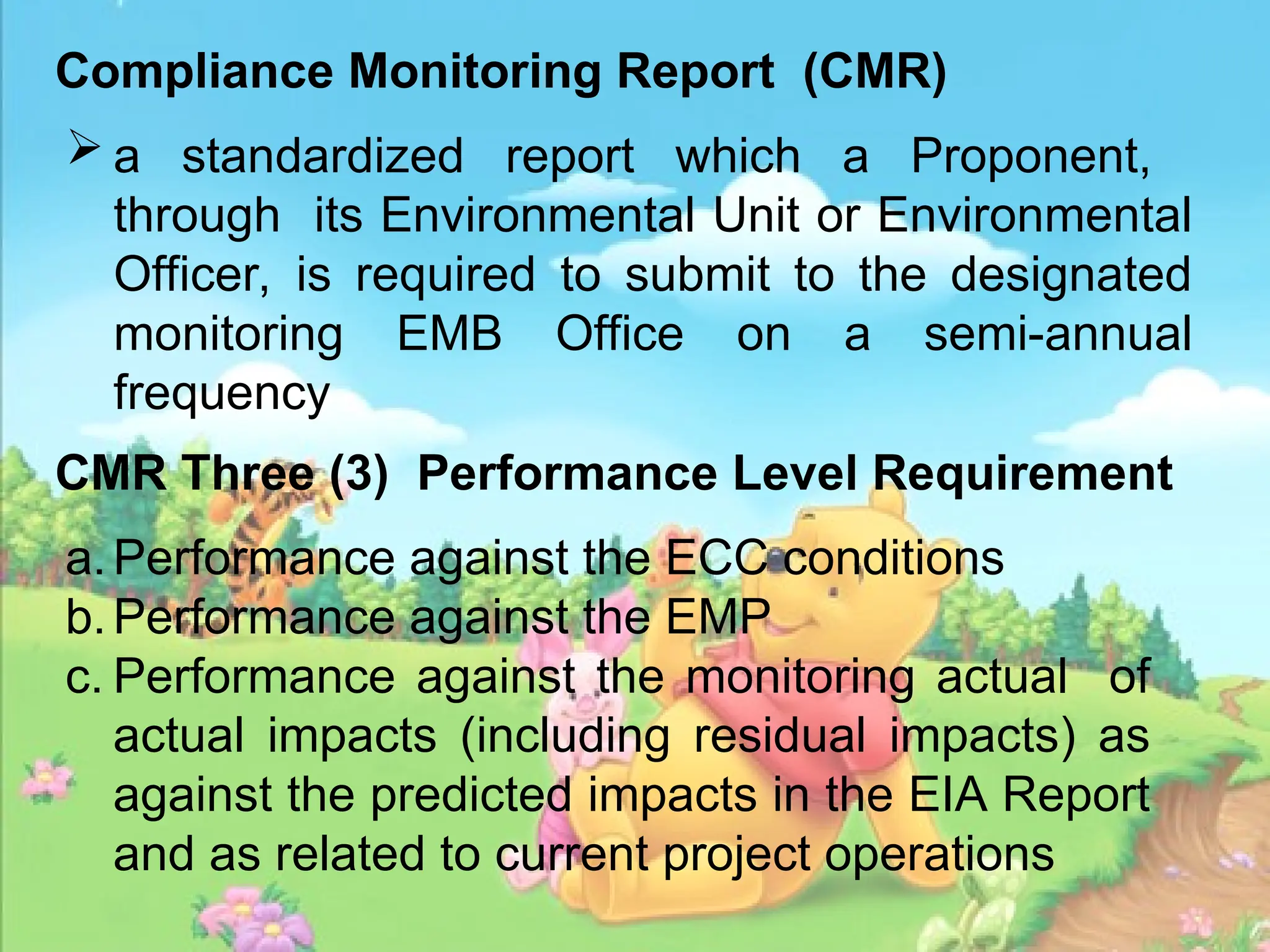 Compliance Monitoring report CMR presentation.ppt