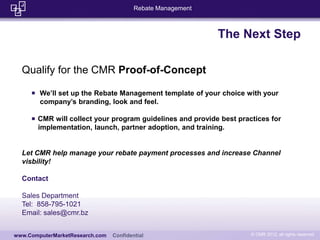Rebate Management by Computer Market Research | PPT