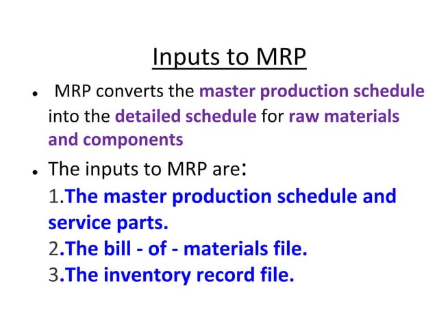 Computer- aided Manufacturing Resource Planning | PPTX