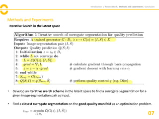 Deep Generative model-based quality control for cardiac MRI segmentation | PPT