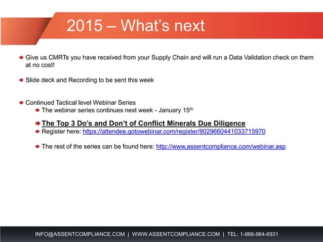 CMRT (Conflict Minerals Reporting Template) Data Validation | PPTX