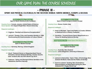 CMS 04375: Global Sport & Physical Culture (Syllabus | SP 2020) | PDF