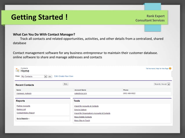 Contact Management System | PPTX | Databases | Computer Software and Applications