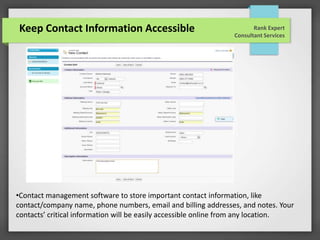 Contact Management System | PPTX
