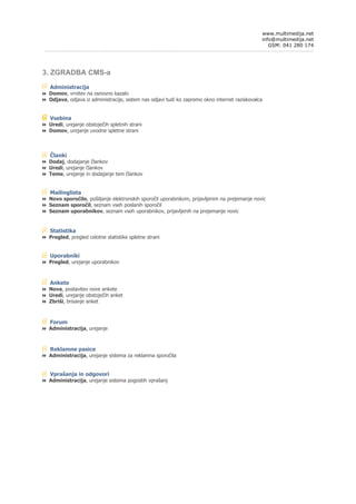 Urejanje splete strani | PDF