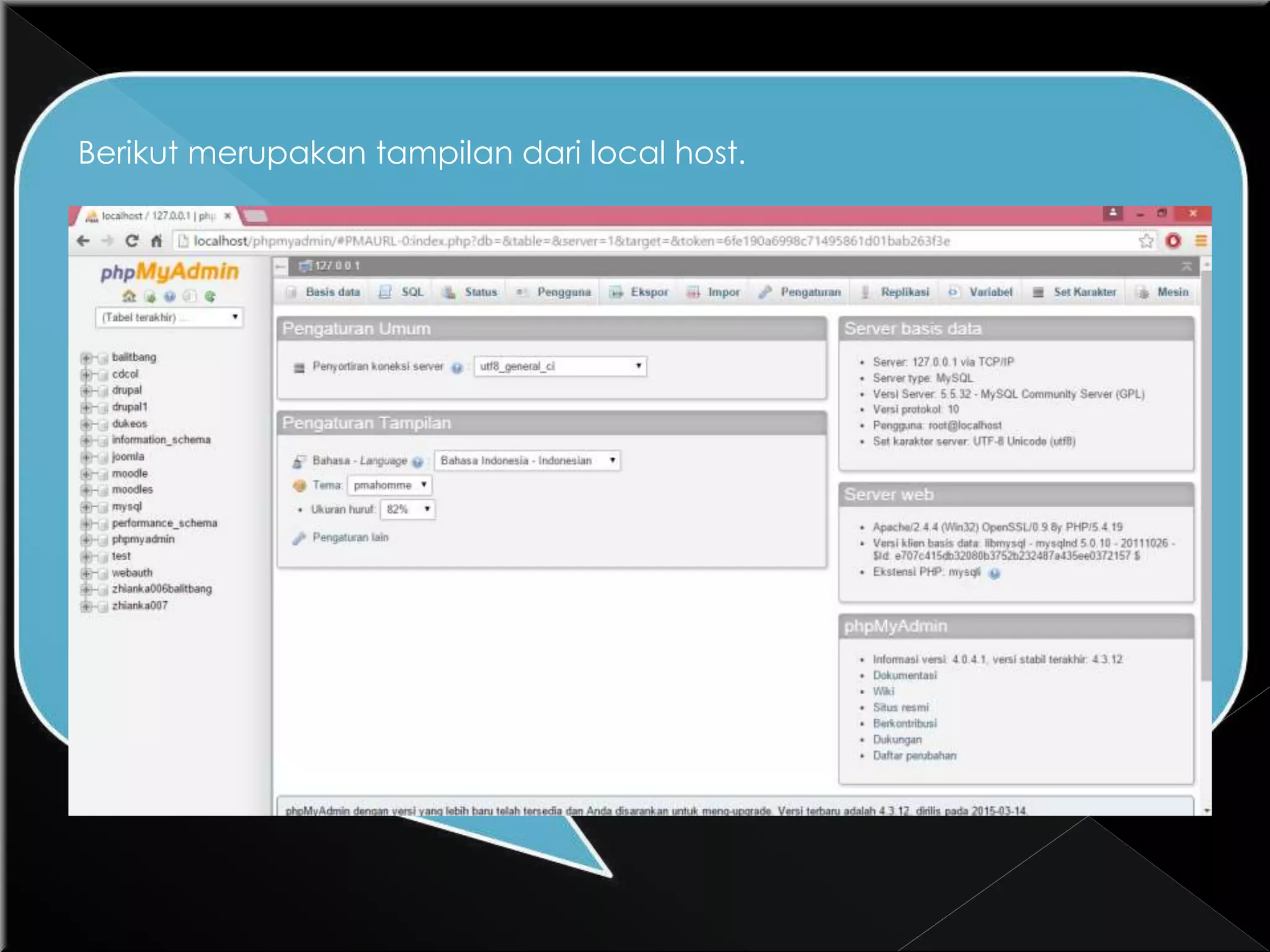 tutorial instalasi berbagai aplikasi cms menggunakan xampp | PPT