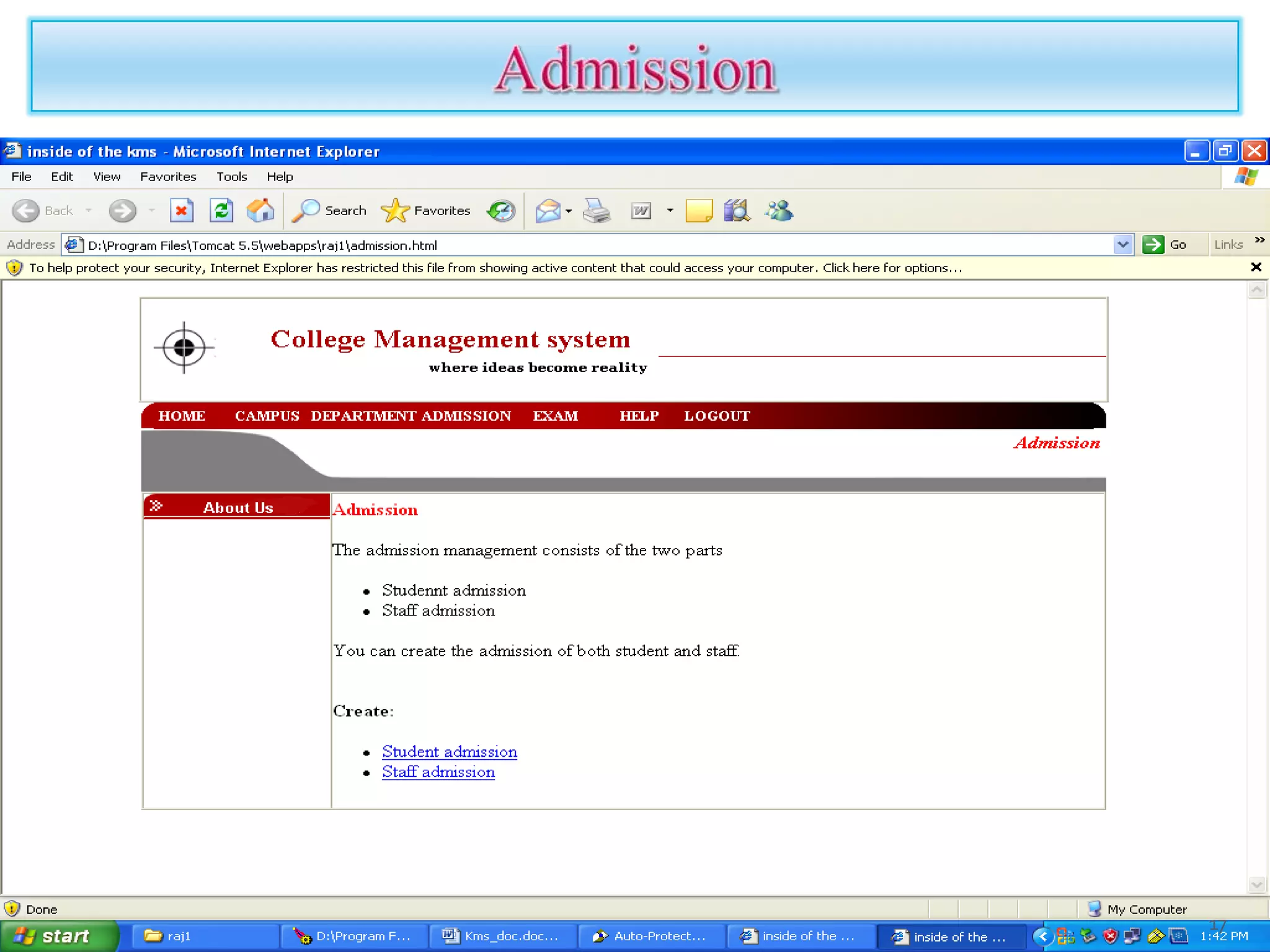 College Management System | PPTX