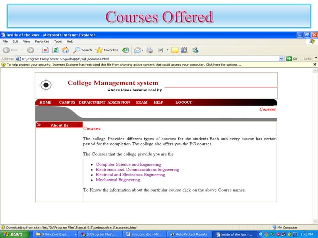 College Management System | PPTX | College Planning | College Education