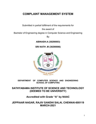 complaint Management System PHP & MySQL Project.pdf