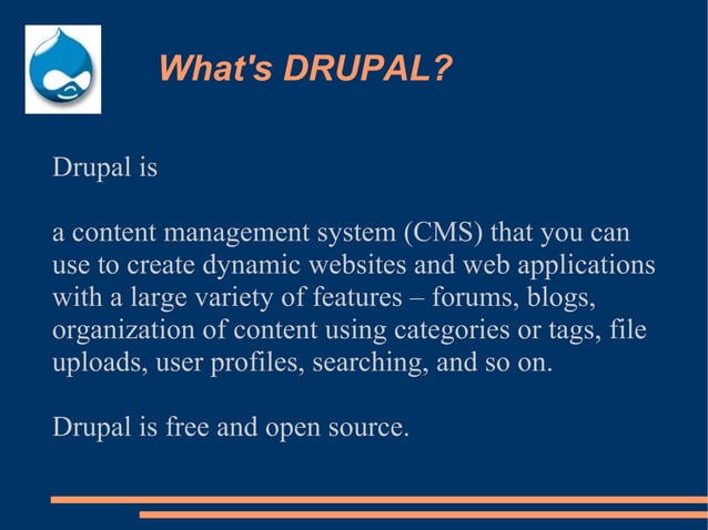 Some info on Drupal content management system | PPT Some info on Drupal content management system | PPT