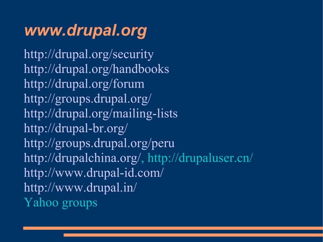 Some info on Drupal content management system | PPT