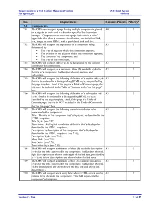 Cms requirements-for-sow | DOCX | Web Design and HTML | Internet