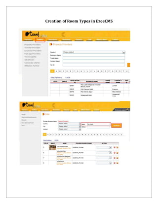 CMS - Room Type & Rate Table | DOCX