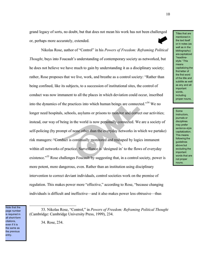 Chicago Manual of Style 17th Edition Notes and Bibliography Sample ...