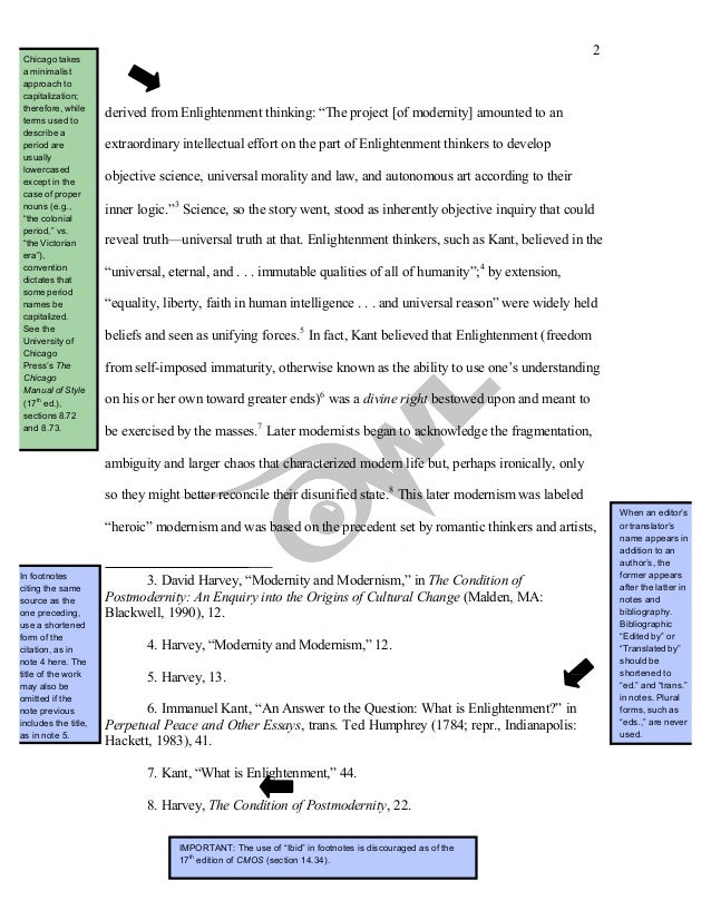 Chicago Manual of Style 17th Edition Notes and Bibliography Sample Pa…