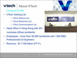 VTech Contract Manufacturing, Divisional Presentation | PDF
