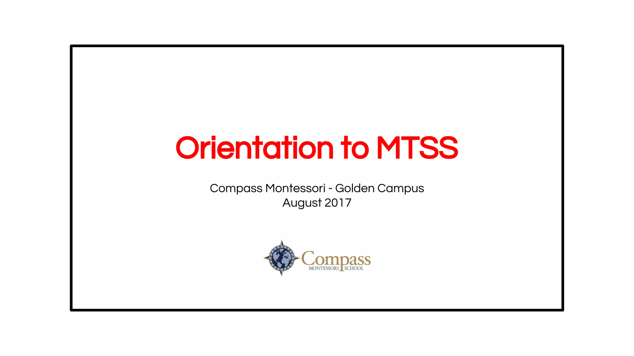 Orientation to MTSS | PDF