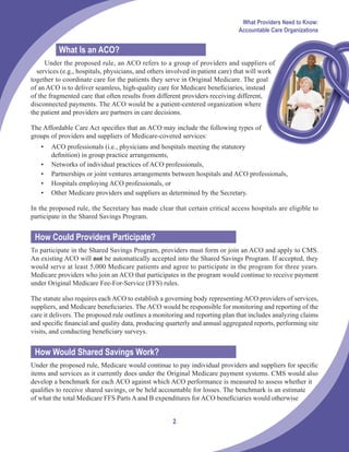 Cms aco information | PDF